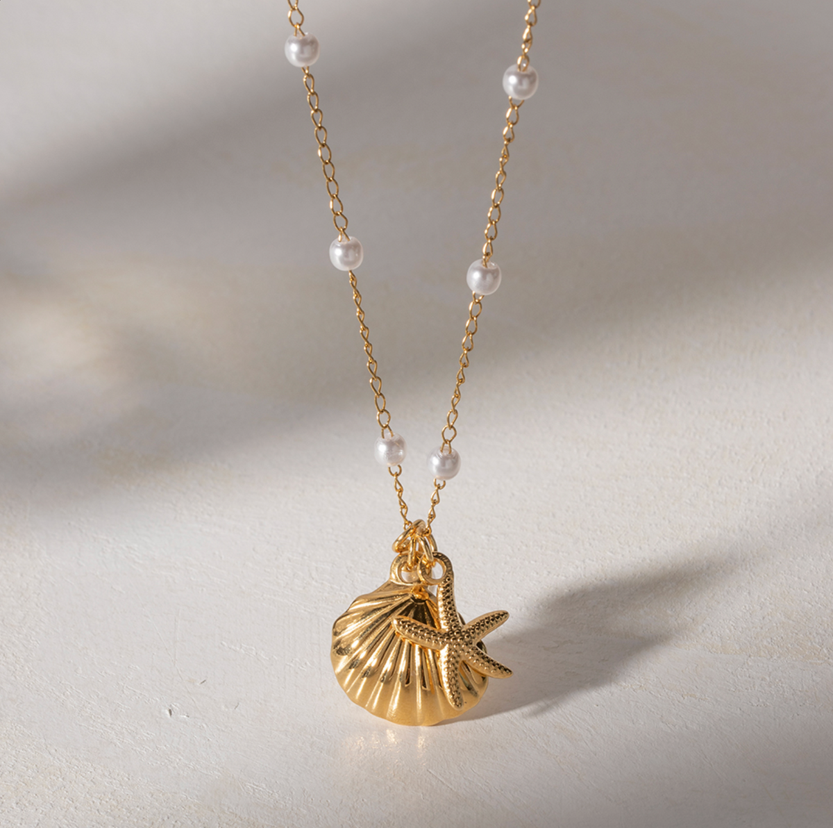 Pearl Sea Shell Necklace | Jewels By Jules